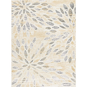 Unique Loom Sumter Collection Area Rug - Rhett (9' x 12' Rectangle, Yellow/ Gray)