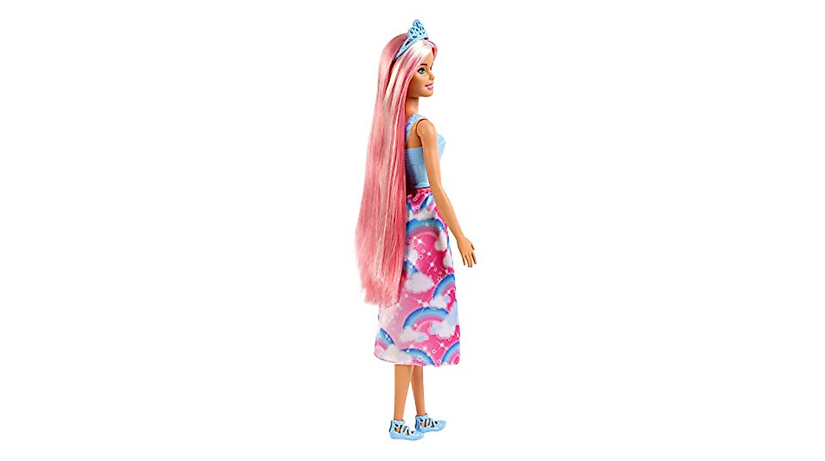 Barbie Dreamtopia Rainbow Princess Doll with Long Pink Hair