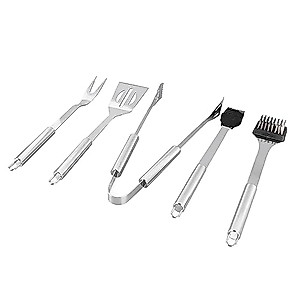 Stainless Steel Handmade Fine Brush Barbecue Grill Set 20 Piece Portable Outdoor Travel Barbecue Tool Set