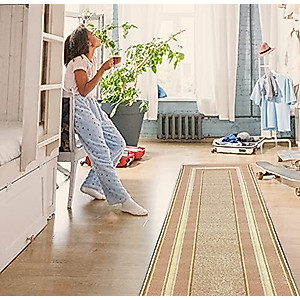 Gloria Non Slip Rubber Back Kitchen Rug Kitchen Runner Kitchen Mat Carpet for Kitchen Anti Slip Stair Treads (Emy-Rsg, Runner (23"x84"))