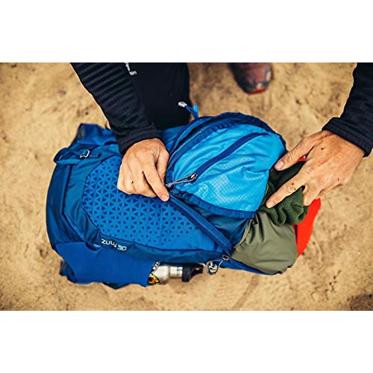 Gregory Mountain Products Zulu 30 Backpacking Backpack,Ozone Black,Small/Medium