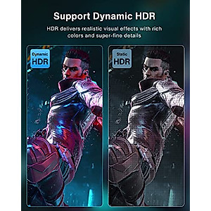 VESA Certified DisplayPort Cable 1.4, iVANKY 8K DP Cable 6.6ft (8K@60Hz, 4K@144Hz, 2K@240Hz)HBR3 Support 32.4Gbps, HDR, HDCP 2.2, FreeSync G-Sync, Braided Display Port for Gaming Monitor, Graphics, PC