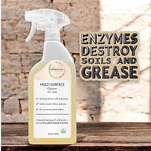 naturally it's clean Multi-Surface Cleaner Ready To Use Spray| 24 Oz Spray Bottle | 2- Pack