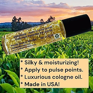 Urban ReLeaf Tobacco Vanilla Cologne Oil Roll-On. Warm, Spicy, Confident. Modern, Sophisticated, Powerful. Fragrance Oil, Jojoba, Alcohol-Free Perfume. Unisex. Made in USA. Fits in pocket!