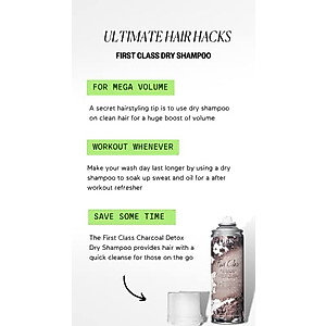 IGK FIRST CLASS Charcoal Detox Dry Shampoo, 6.3 Oz