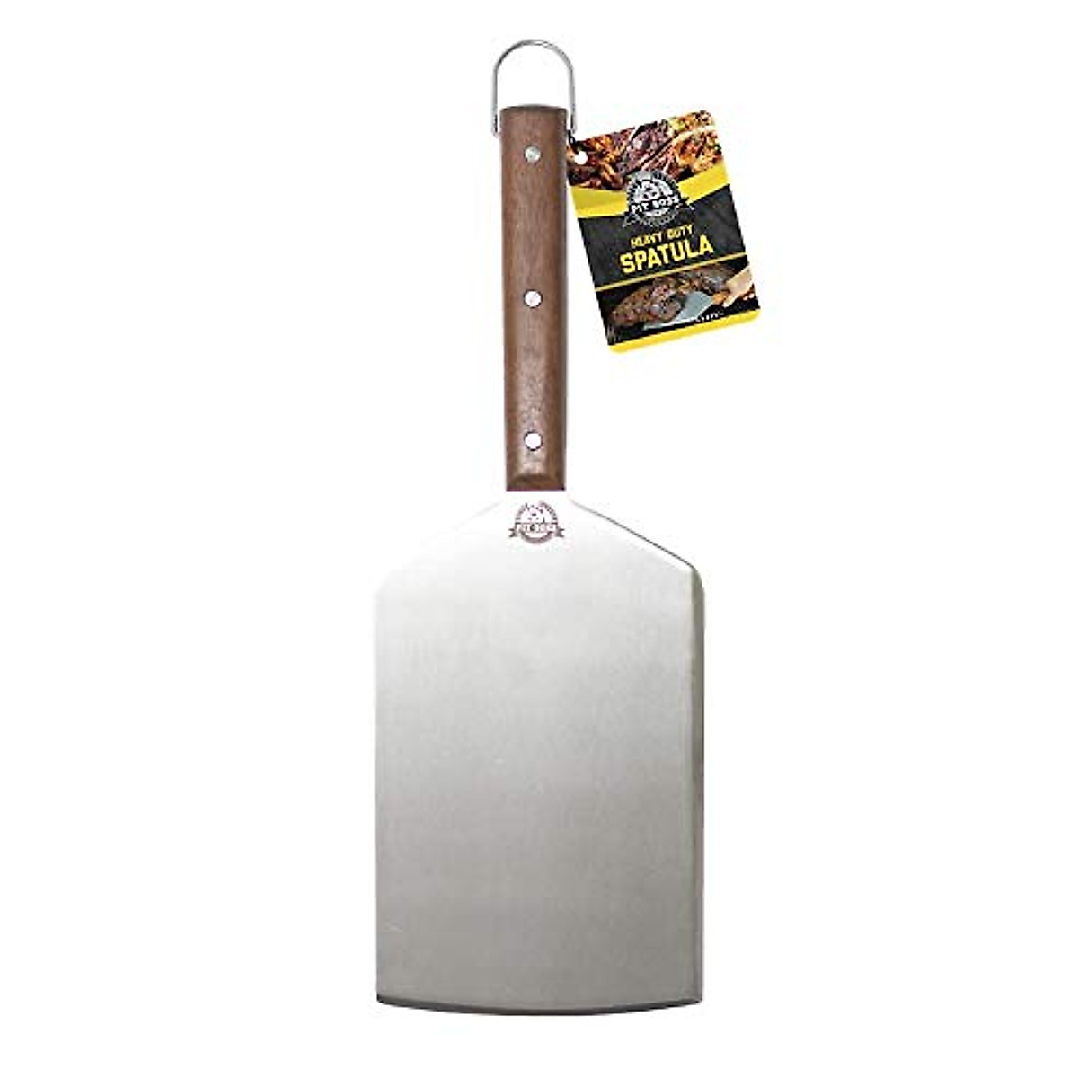 PIT BOSS 67288 Cut Stainless Steel with Rosewood Handle Large Grill Spatula