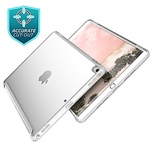 i-Blason Case for iPad Pro 10.5" (2017 Release) and iPad Air 3 10.5" 2019 (3rd Generation), Compatible with Official Smart Cover and Smart Keyboard Clear Hybrid Cover Updated Version (Clear)