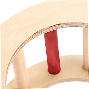 balacoo 2pcs Squirrels Wooden Castle Hamster Platform Critter Nation Small pet Toy Rabbit ramp Gerbils Climbing Ladder Parrot Decor Parrot Toys Wooden Hamster Toy Hamster Supplies to Climb