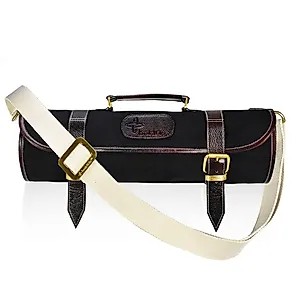 9 Pocket Canvas Knife Roll Bag