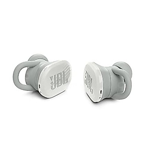 JBL Endurance Race Waterproof True Wireless Active Sport Earbuds, with Microphone, 30H Battery Life, Comfortable, dustproof, Android and Apple iOS Compatible (White), Small