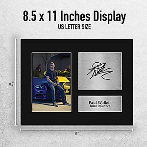 HWC Trading Paul Walker Fast And Furious Gifts USL Printed Signed Autograph Picture for Movie Memorabilia Fans - US Letter Size