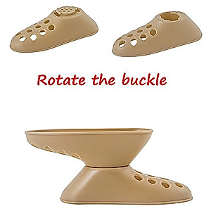 GserGdK Shoe Slots Organizer, Stackable Shoe Slots Space Saver, Household Double Deck Shoe Rack Holder for Closet Organization (1Pc, Random)