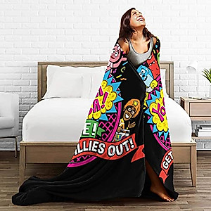 Pobecan Yo Gabba Anime Gabba! Blanket Throw Blankets Ultra Soft Flannel Lightweight Throws for Couch, Bed,All Seasons Use 50"x40"