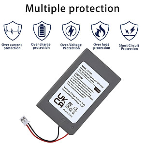 PowerTrust 2Pack 1800mAh LIP1359 Battery Compatible with Sony PlayStation 3 PS3 Dualshock 3 Wireless Controller CECHZC2E, CECHZC2U