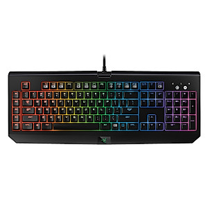 Razer BlackWidow Chroma: Clicky RGB Mechanical Gaming Keyboard - 5 Macro Keys Green Mechanical Switches (Tactile and Clicky)