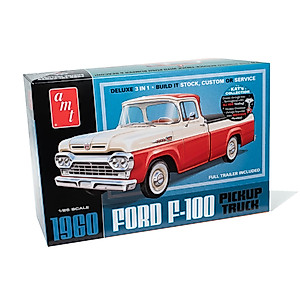AMT - 1960 Ford F-100 Pickup w/Trailer New Tooling (AMT1407)