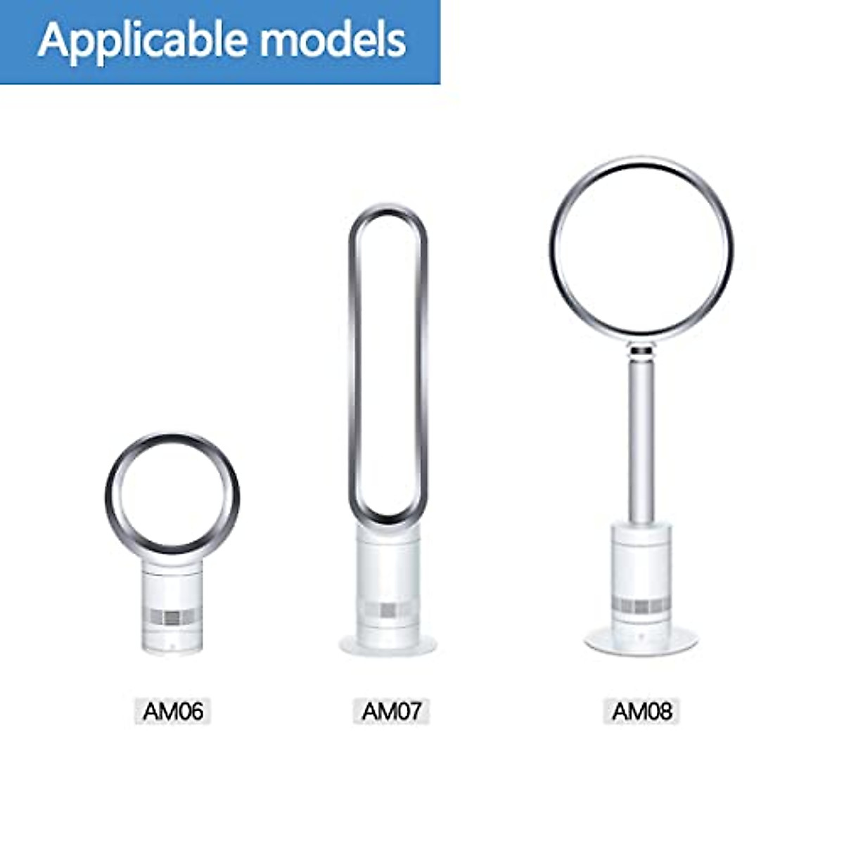 965824-01 965824-02 Air Filter Replacement Remote Control Fit for Dyson Fan Models AM06 AM07 and AM08, Fan Remote with Battery with Magnetic