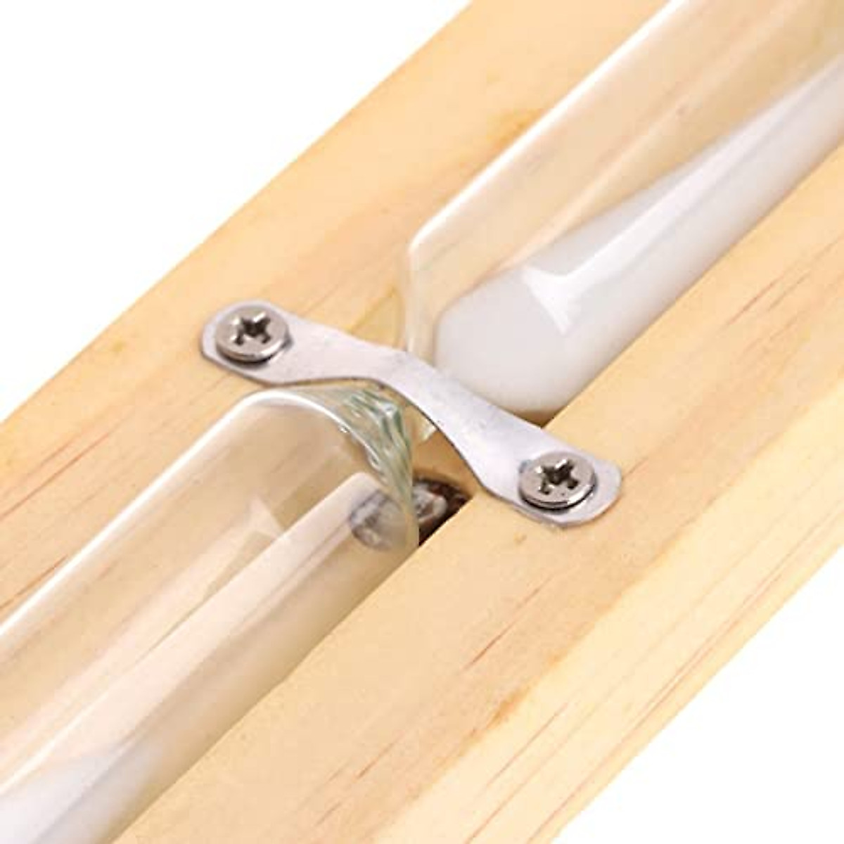 Sauna Hourglass Pink Sand Timer - Wooden 15 Minutes Accurate Wall-Mounted Rotating Hour-Glass, Sauna and Swimming Accessories (Orange)