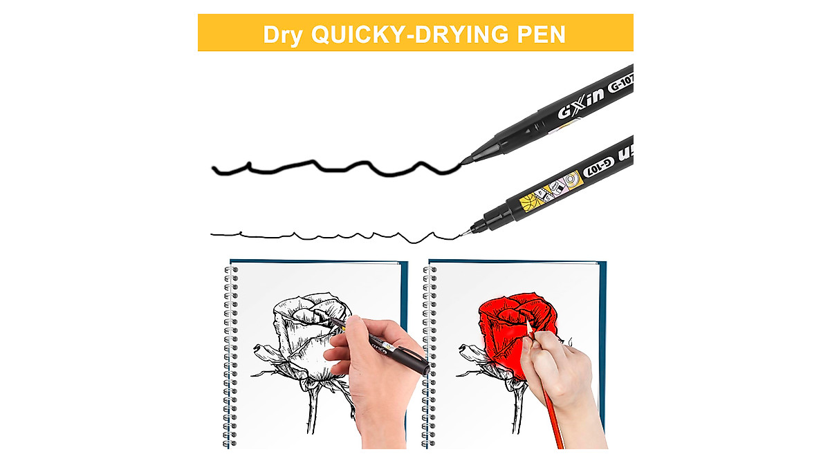 Transparent Sticky Notes with Marker - 3x3 Inch 7 Pack
