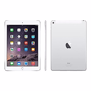 Apple iPad Air 2 MH2N2LL/A (64GB , Wi-Fi + 4G, Silver) NEWEST VERSION (Renewed)
