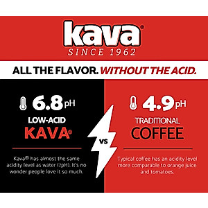 Kava Low Acid Instant Coffee Single Serve Stick Packets, 20 Count