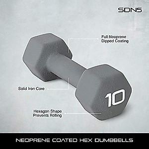 CAP Barbell Neoprene Dumbbell, 3lb, neon pink, 1291926