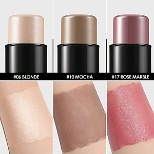 FOCALLURE 3 Pcs Cream Contour Sticks,Shades with Highlighter & Bronzer & Blush,Non-greasy Long-wear Face Contouring Pen,Easy to Sculpt the Face and Create a Lightweight Finishing Makeup,LIGHT-MEDIUM