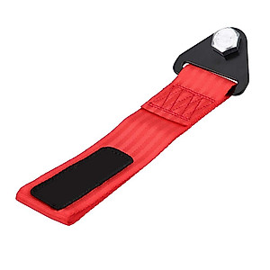 Aramox Tow Strap, Universal High Strength Racing Car Tow Strap Tow Rope for Front Rear Bumper Towing Hook (Red)