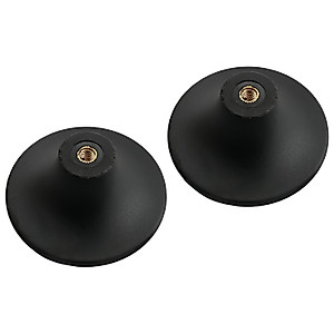 ZZHXSM 2 Sets Replacement Knob for Pot Lid, 5.4x2.2cm Pot Handle Cover Electric Wooden Heat Resistant Top Bead, Universal Pot Lid Cap Suitable for Kettles Frying Pans Flat Lids Black