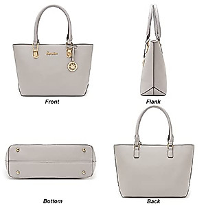 Soperwillton Women Handbags Wallet Tote Bag Shoulder Bag Top Handle Satchel 3pcs Purse Set