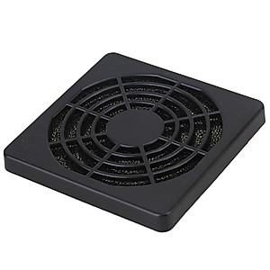 BQLZR 60mm Black Plastic Case Fan Filter Guard Grill or Cover PC Computer Pack of 5