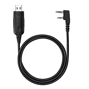Walkie Talkies Programmable Cable K Head 2 Pin USB 2 Way Radio Programming Cable Compatible with SAMCOM FPCN30A FPCN10A Two Way Radios, Window System Only
