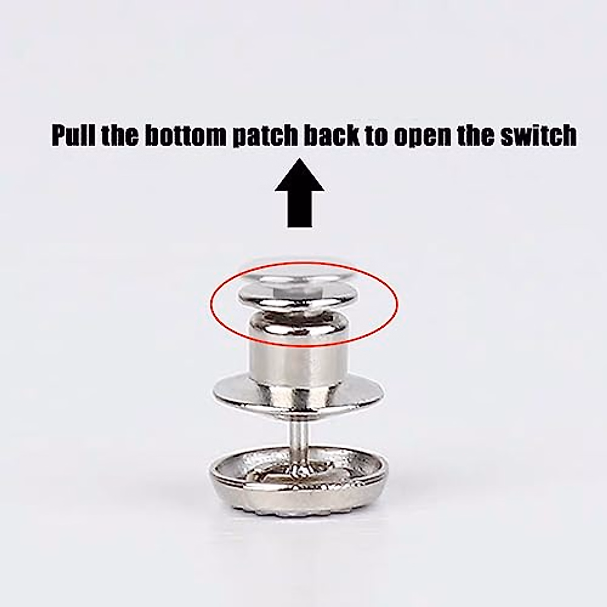 Adjustable Jeans Button Pin，No Need to Sew Jeans Button Needles，Waist Jeans Button Tightener for Women Man. (Gun)