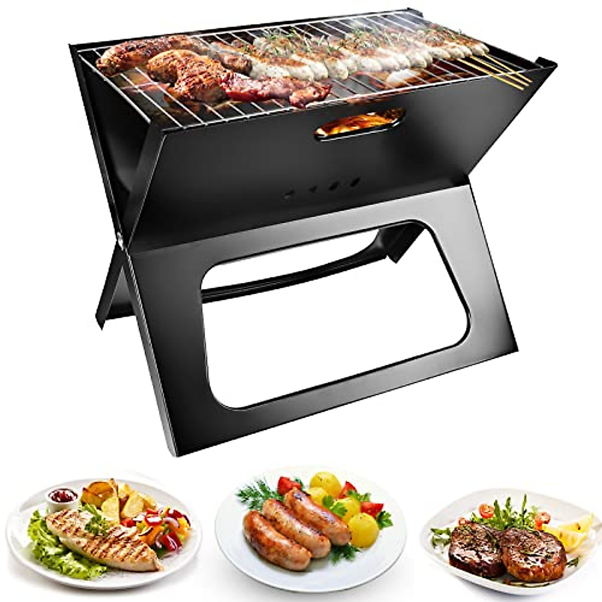 Portable grill charcoal Portable Charcoal Grill for camping Barbecue Grill Foldable Charcoal Grill Camping/Garden/Outdoor/Travel