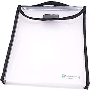 Totally-Tiffany A38 Single-Sided Stamp/Store and Go Bag, 9.5 by 11.5 by 1-Inch, Clear