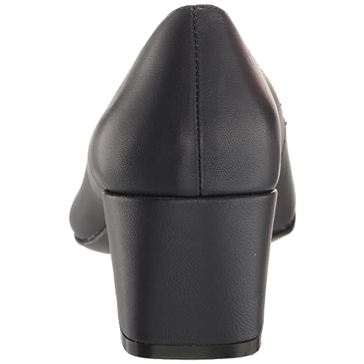 Naturalizer Womens Karina Low Block Heel Square Toe Pump French Navy Leather 8 M