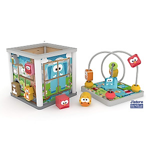 J'adore Wooden Zoo Animal Mini 5-in-1 Activity Cube Center