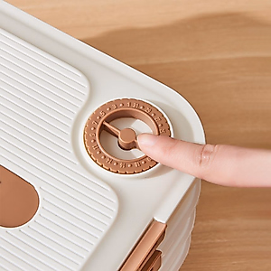 WUWEOT 4-layer Food Storage Container, Refrigerator Organizer Bin, Plastic Sugar Cookies Storage Box Case, Portable Dumpling Keeper with Lid for Snack, Fruit, Vegetables, Meat, Sandwiches, Wontons