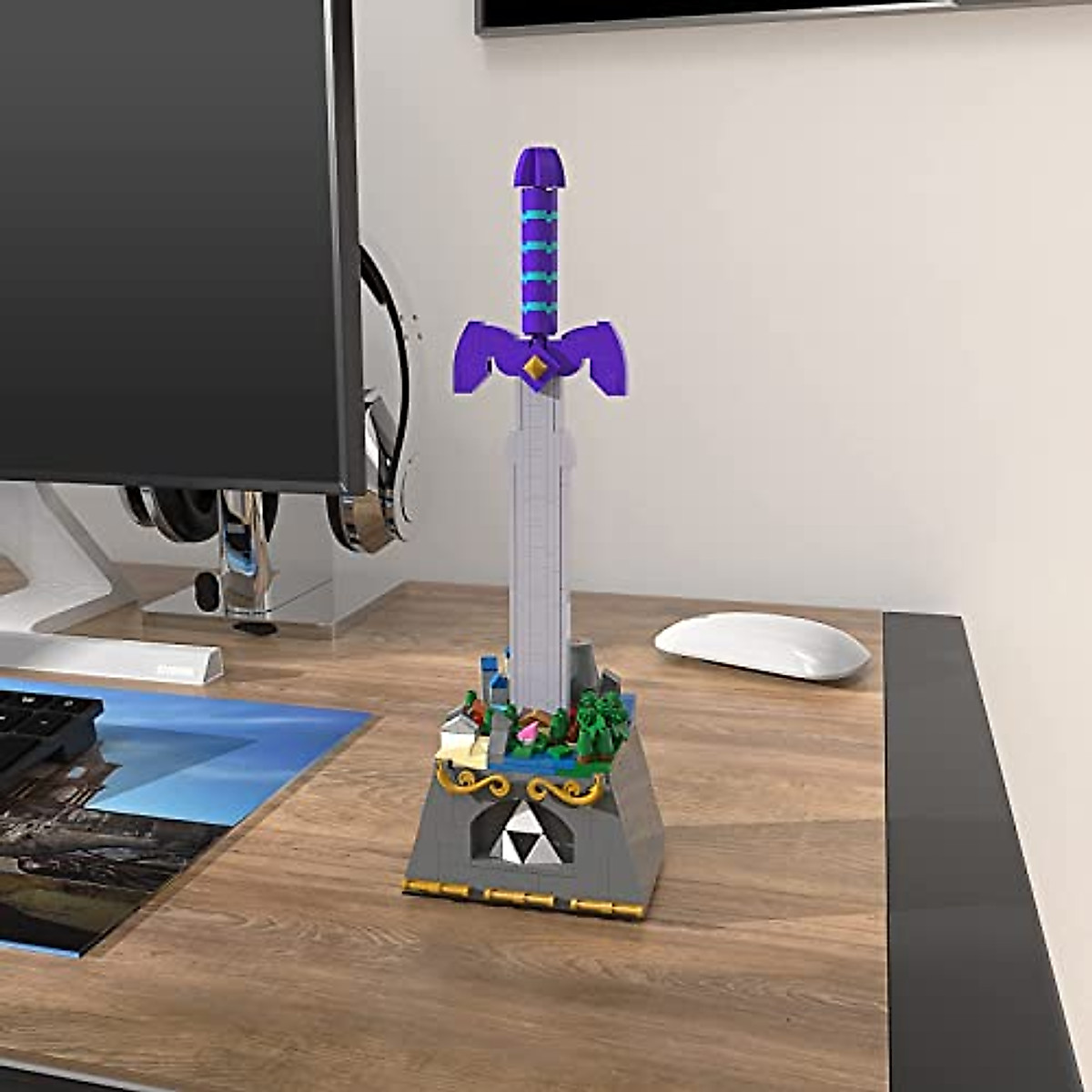 The Master Sword Building Kit, Micro Hyrule Building Blocks Set, Unique BOTW Decorations and Building Toys Gifts for Boys Kids Ages 6-12 Year Old (388 Pieces)