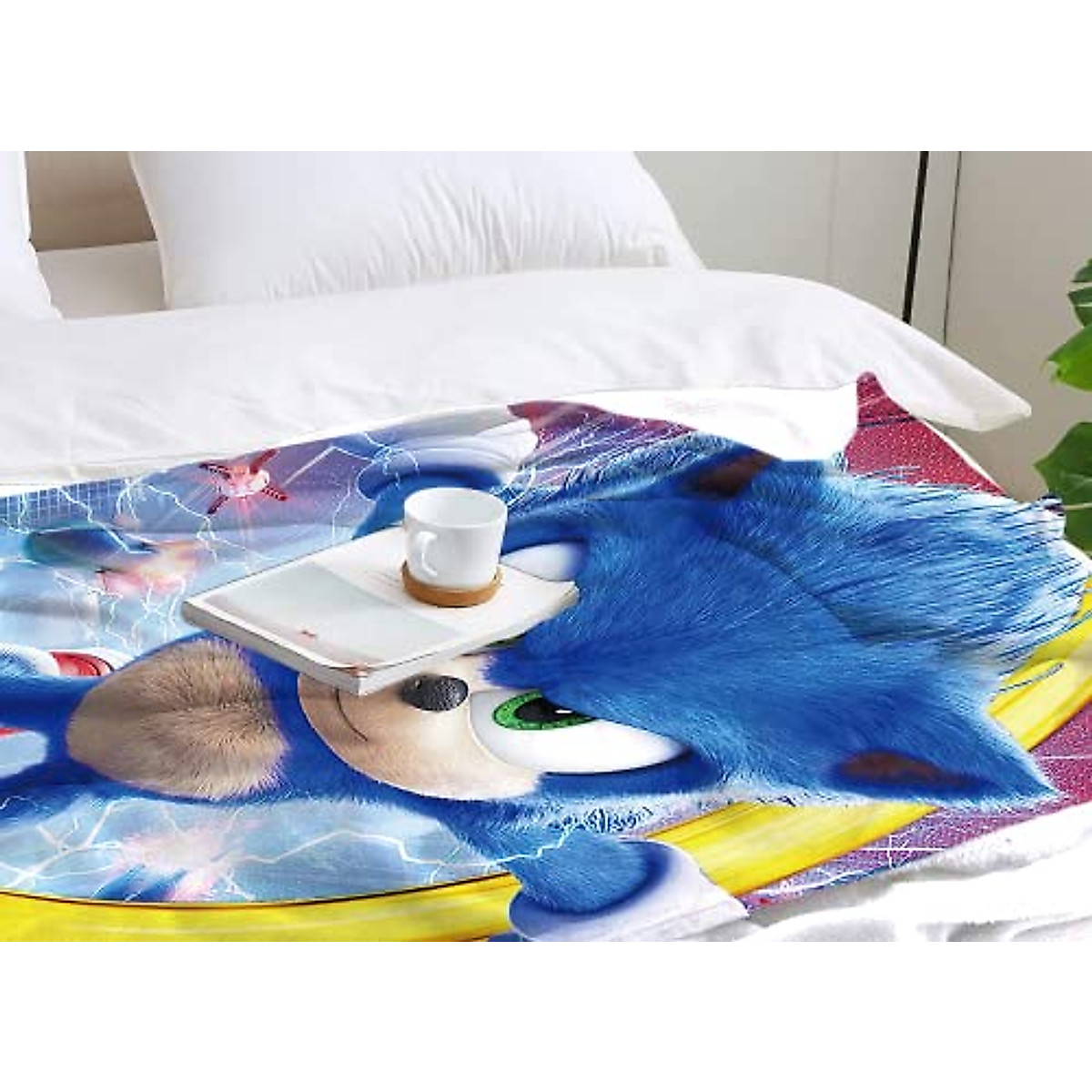 Cartoon Fleece Blanket Super Soft Cozy Throw Blanket, Lightweight Fuzzy Comfy Textured Flannel Blanket Winter Warm Plush Throw Blankets for Couch, Sofa, Bed (Style 1, 50 x 40 inches)