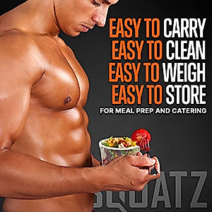 SQUATZ 50 Microwavable Food Container - 32oz Translucent Meal Box Storage with Lids, Ideal for Storing Soups, Condiments, Sauces, Dressing, Salads, Fruit, Baby Food, Healthy Snacks, and Leftovers