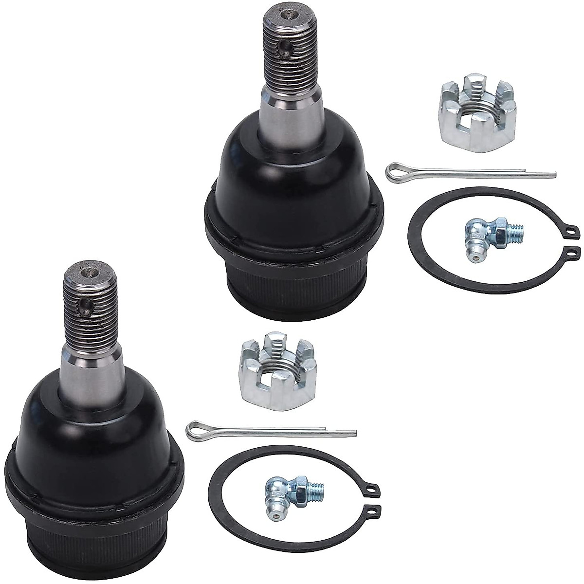 Detroit Axle - Front 4pc Suspension Kit for 02-05 Ford Explorer Mercury Mountaineer Lincoln Aviator 2002 2003 2004 2005, 2 Upper Control Arms 2 Lower Ball Joints Replacement