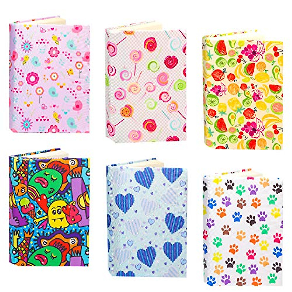 Pink Carousel Fabric Book Covers with Ribbon Bookmarks. Stretchable, Washable, Reusable Book Protectors for Medium to Large Hard Cover Schoolbooks and Textbooks. Fit Books 6" X 9" - 9” X 11."