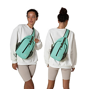 WATERFLY Crossbody Sling Backpack Sling Bag Travel Hiking Chest Bag Daypack