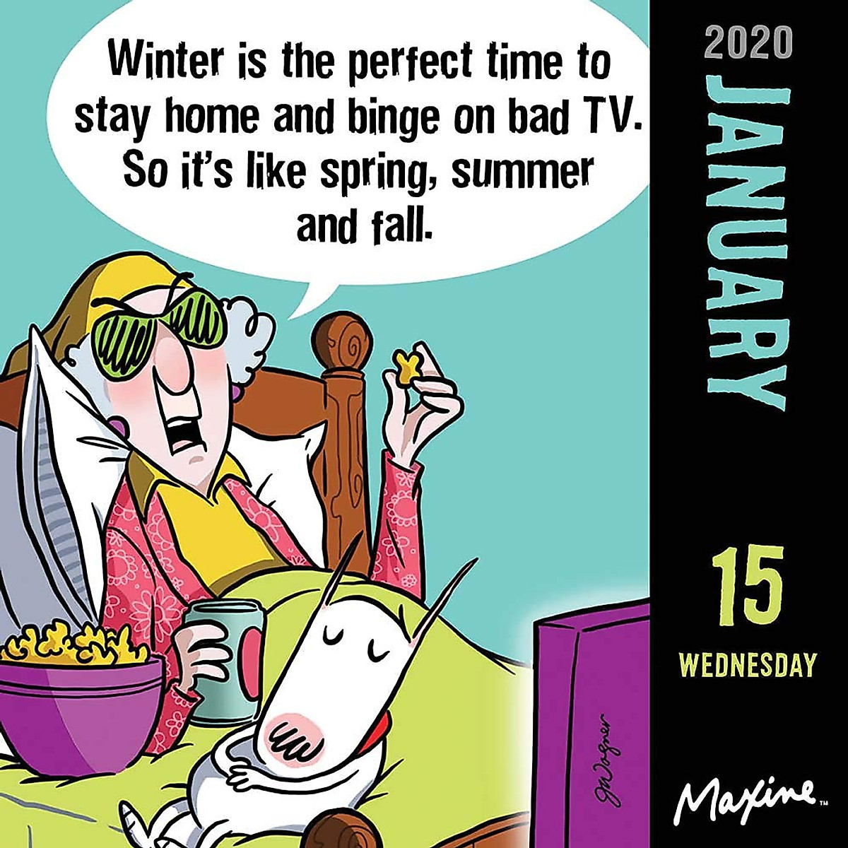 2020 Maxine Daily Desktop Calendar