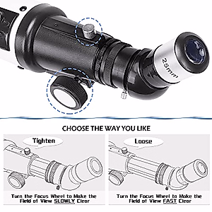 Hawkko Telescope, Telescopes for Adults Astronomy, 70mm Aperture 700mm, 210X Magnification, Telescope for Beginners with Finderscope and Stainless Steel Tripod to Viewing Planets and Stars