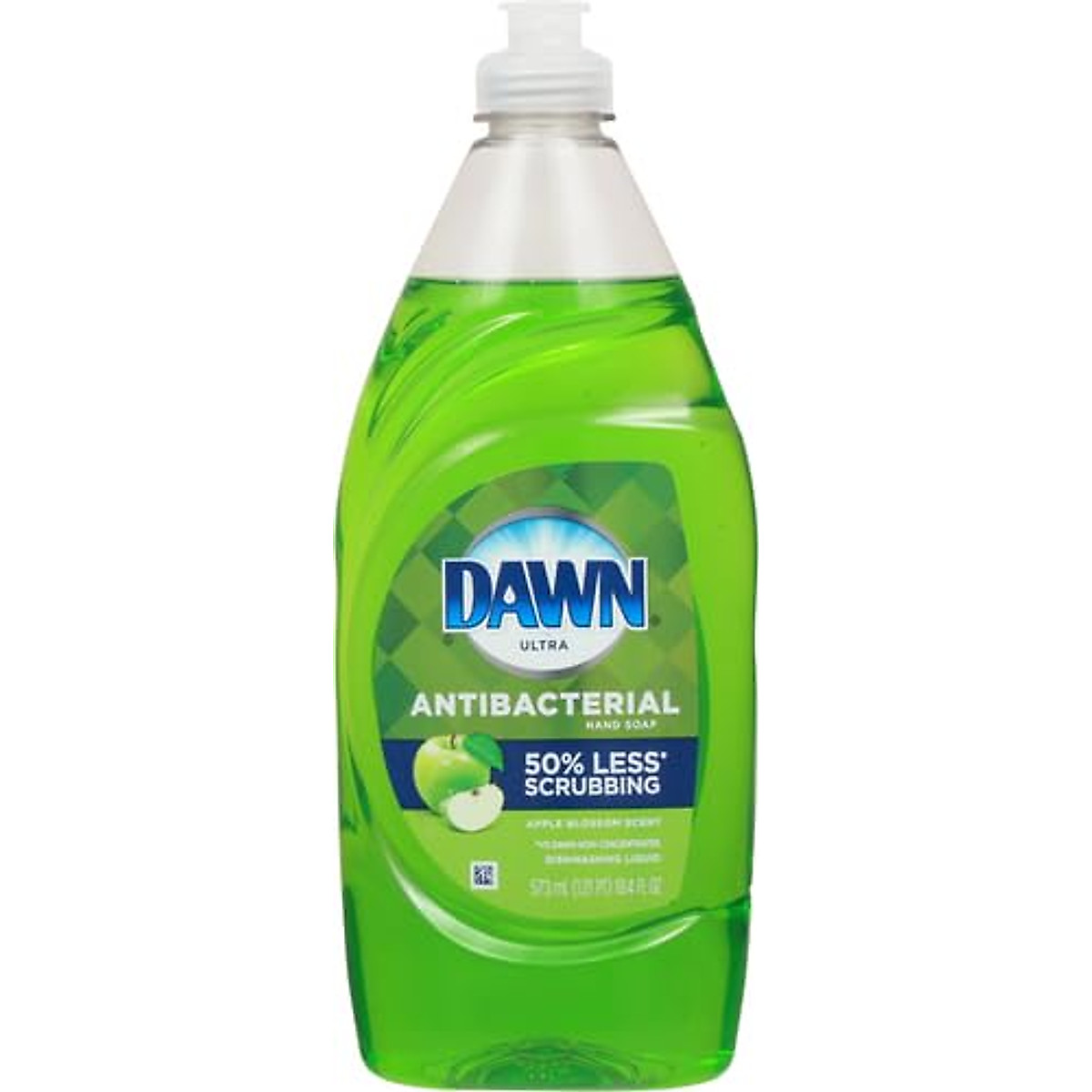 Dawn Ultra Antibacterial Hand Soap, Dishwashing Liquid Dish Soap, Apple Blossom Scent, 19.4 fl oz