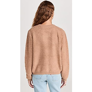 Line & Dot Women's Khloe Cardigan, Taupe, Tan, L