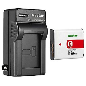 Kastar 1-Pack NP-BG1 Battery and AC Wall Charger Replacement for Sony Cyber-Shot DSC-W215, Cyber-Shot DSC-W220, Cyber-Shot DSC-W230, Cyber-Shot DSC-W270, Cyber-Shot DSC-W275, Cyber-Shot DSC-W290