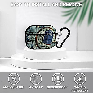 Doctor Dr Who Police Box Mice Headphone Protective Case Cover for Airpods Pro Printed Hard Skin with Keychain